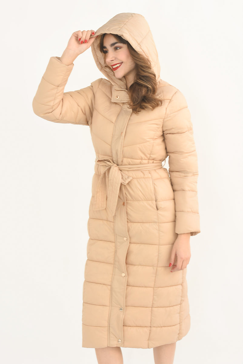 Chamarra puffer larga Moka – Fashion Styled